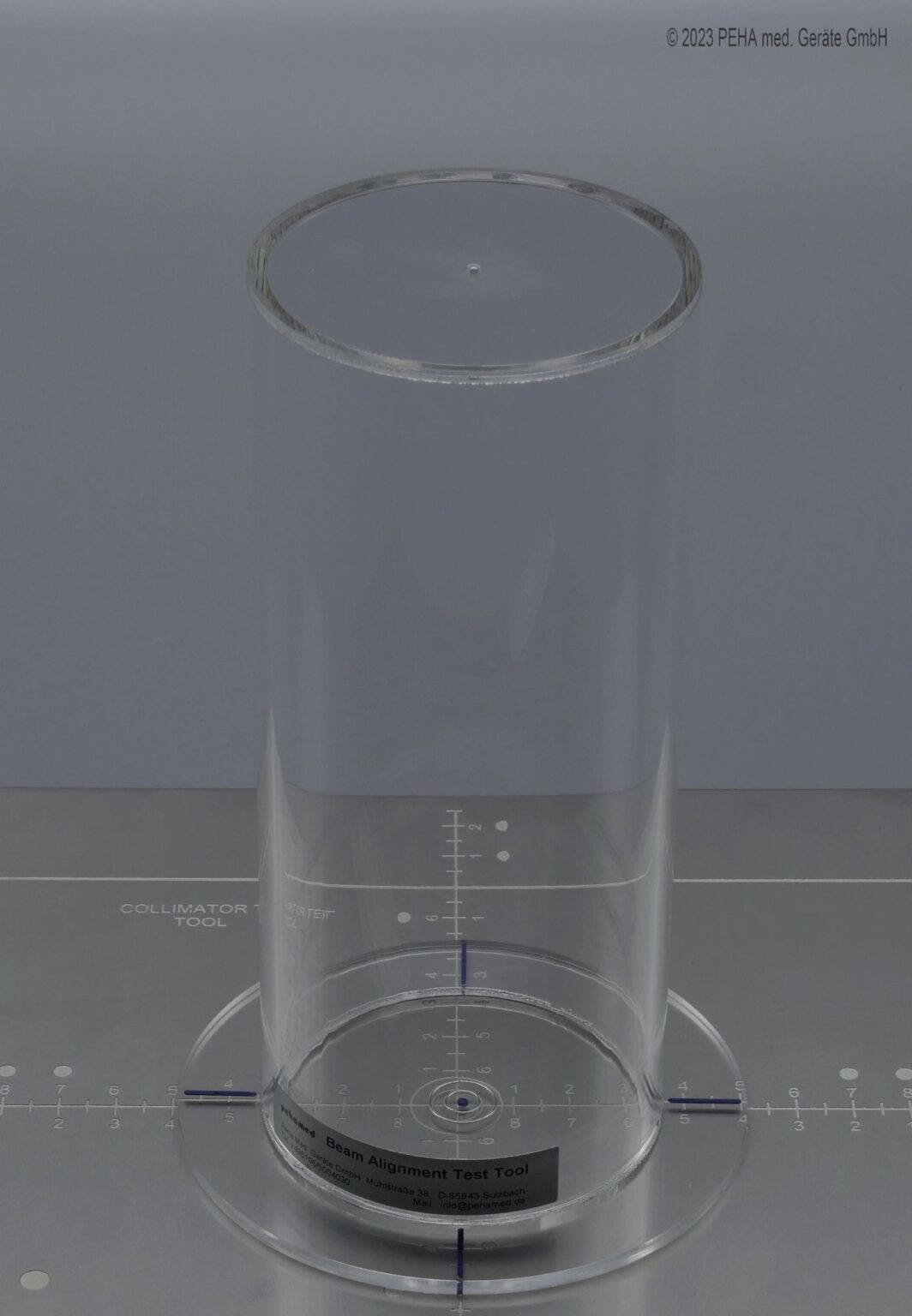 Beam Alignment test cylinder – Pehamed